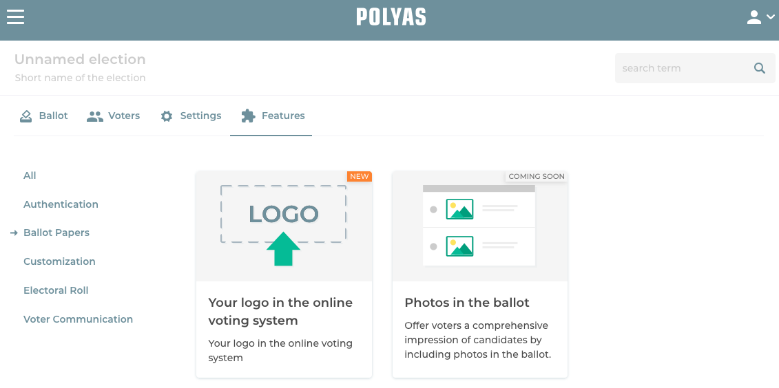 Features of the POLYAS online voting manager - POLYAS Helpcenter
